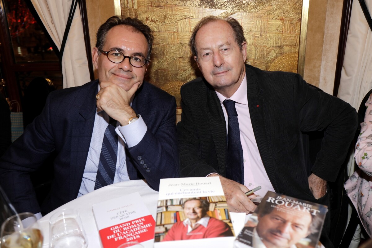 Photo : Camille Pascal et Jean-Marie Rouart lors de la soirée du 41ème ...