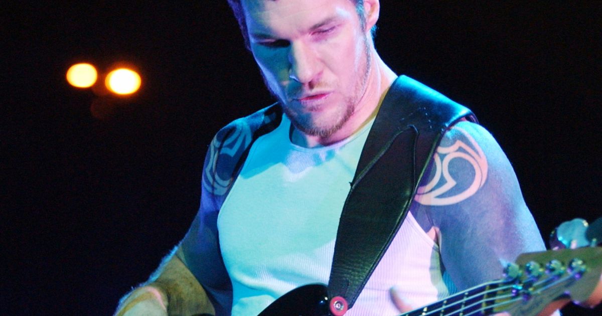 Tim Commerford lors d'un concert d'Audioslave, au festival Lollapalooza ...