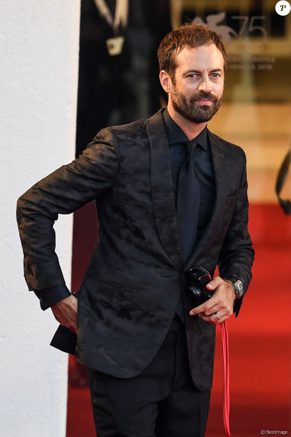 Benjamin Millepied lors de la montée des marches de la première du film ...