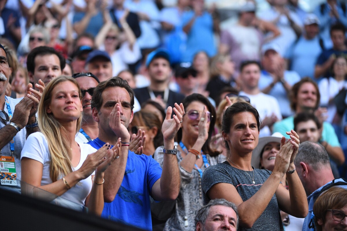 Photo : Clémence Bertrand et Amélie Mauresmo lors du match de Lucas ...
