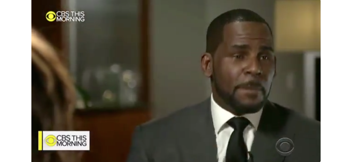 Photo : R. Kelly interviewé par Gayle King pour CBS - mars 2019. Le ...