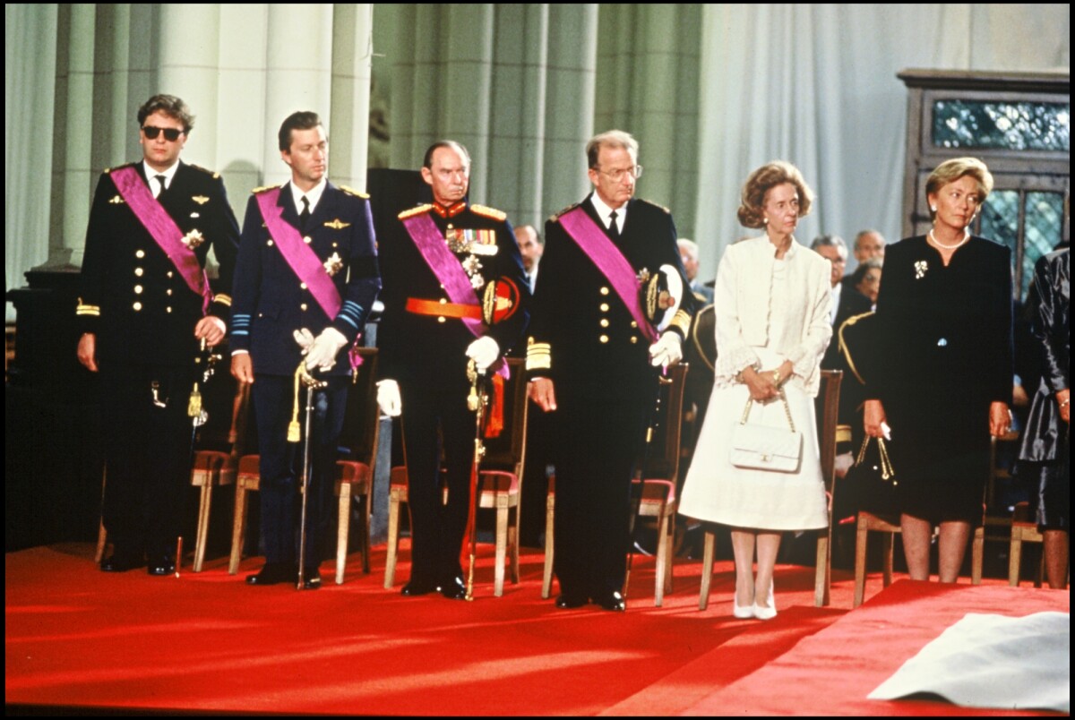 Photo : Le grand-duc Jean de Luxembourg et le roi Albert II de Belgique ...