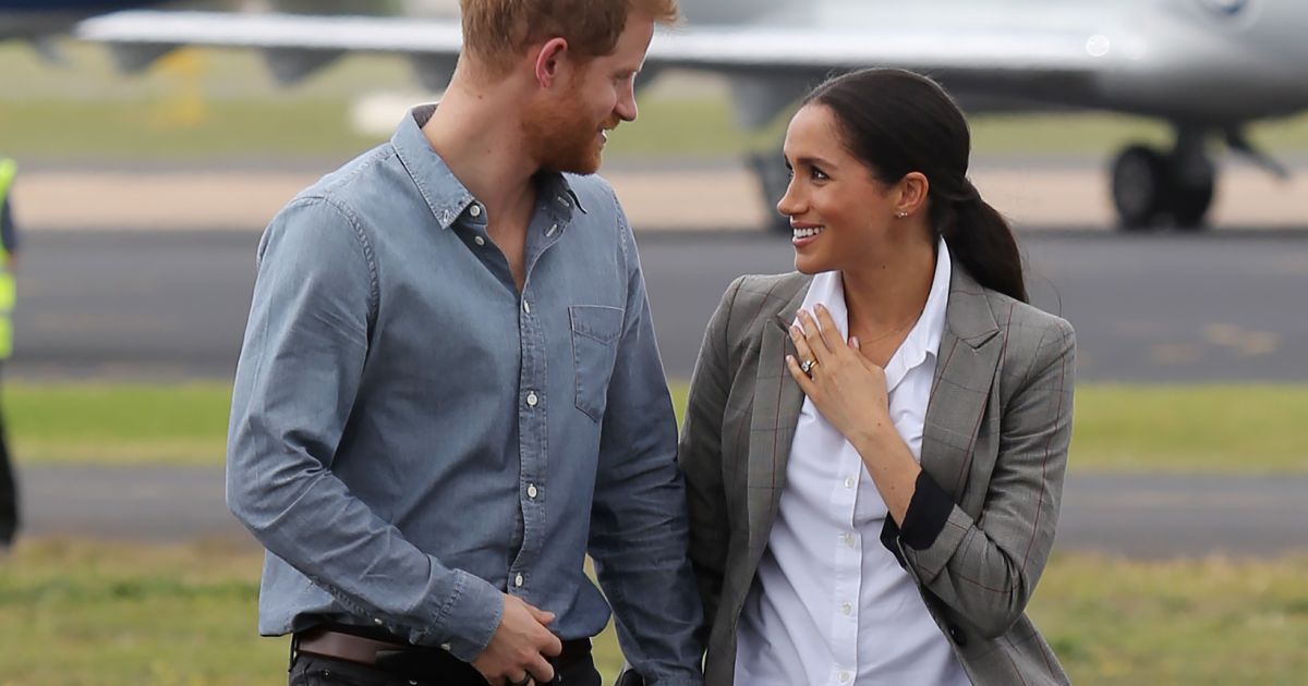 Le prince Harry, duc de Sussex et sa femme Meghan Markle, duchesse de ...