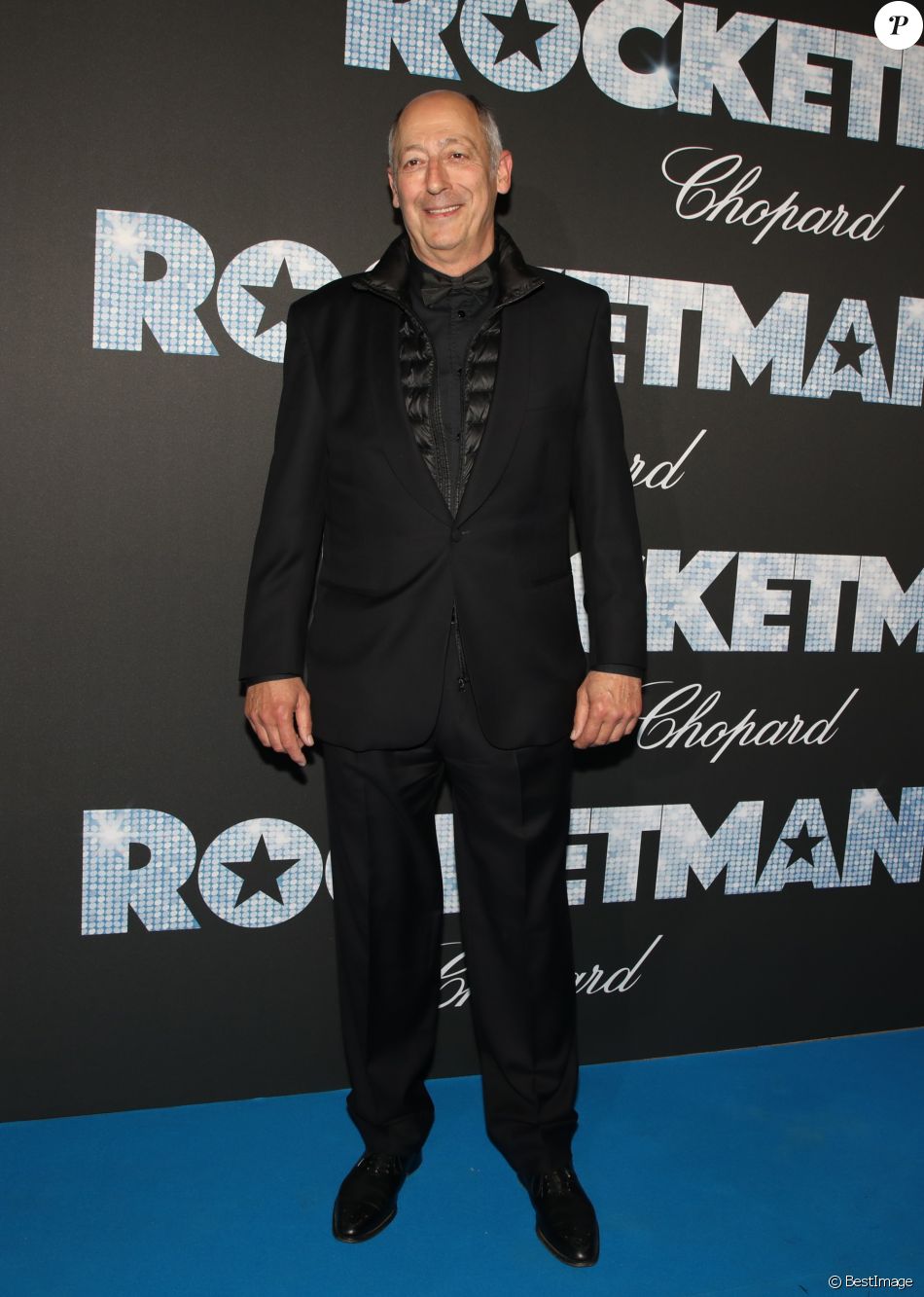 Sam Karmann lors de la soirée du film Rocketman sur la plage du Carlton ...