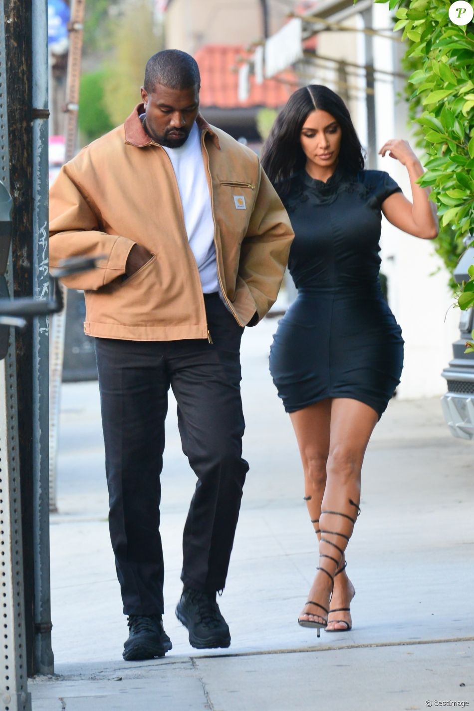 Exclusif - Kim Kardashian et Kanye West vont dîner au restaurant ...