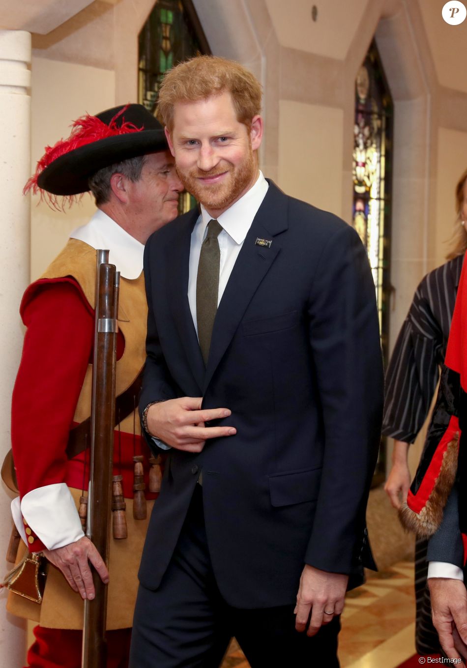Le prince Harry, duc de Sussex, lors d'une cérémonie pour le 5ème ...
