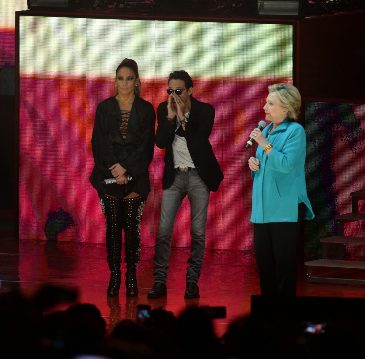 Photo : Jennifer Lopez, Marc Anthony (ex mari de Jennifer Lopez) et ...