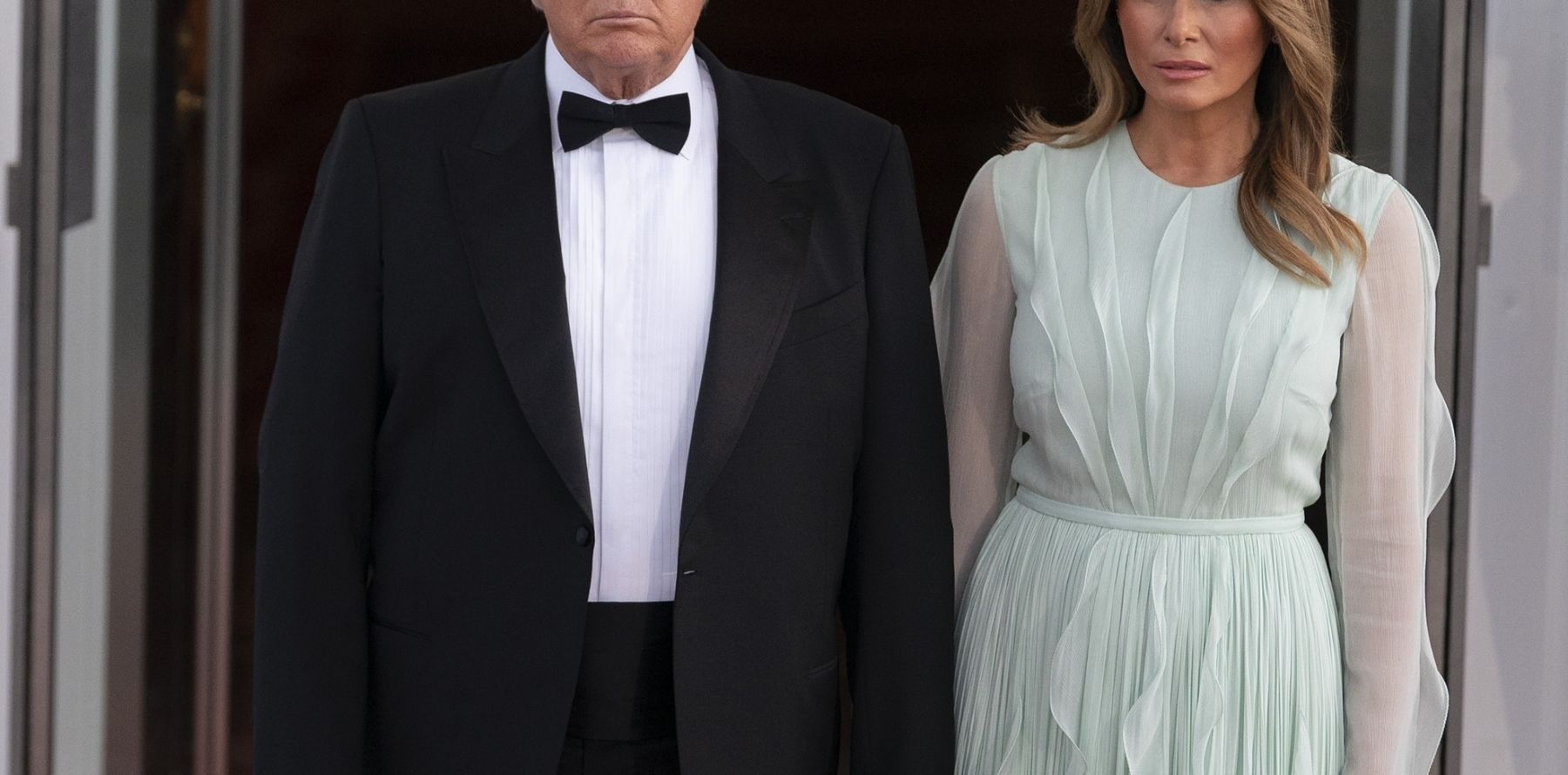 Melania Trump : Dans une robe hors de prix à la Maison Blanche - Purepeople