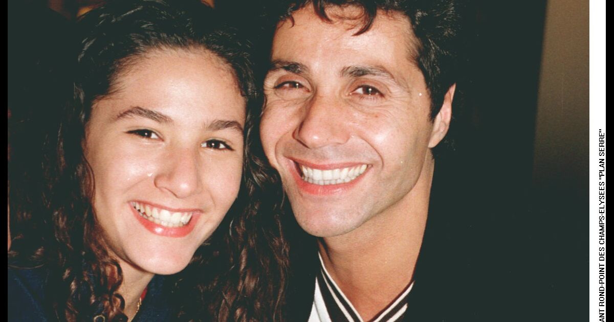 Jean Luc Lahaye et sa fille Margaux en 1997 à Paris. - Purepeople