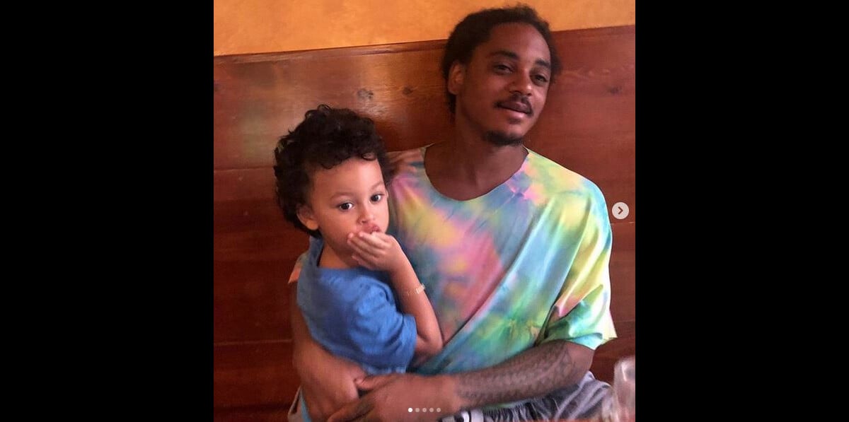 Photo : Corde Broadus, le fils de Snoop Dogg, et son fils aîné Zion. Septembre 2019. - Purepeople