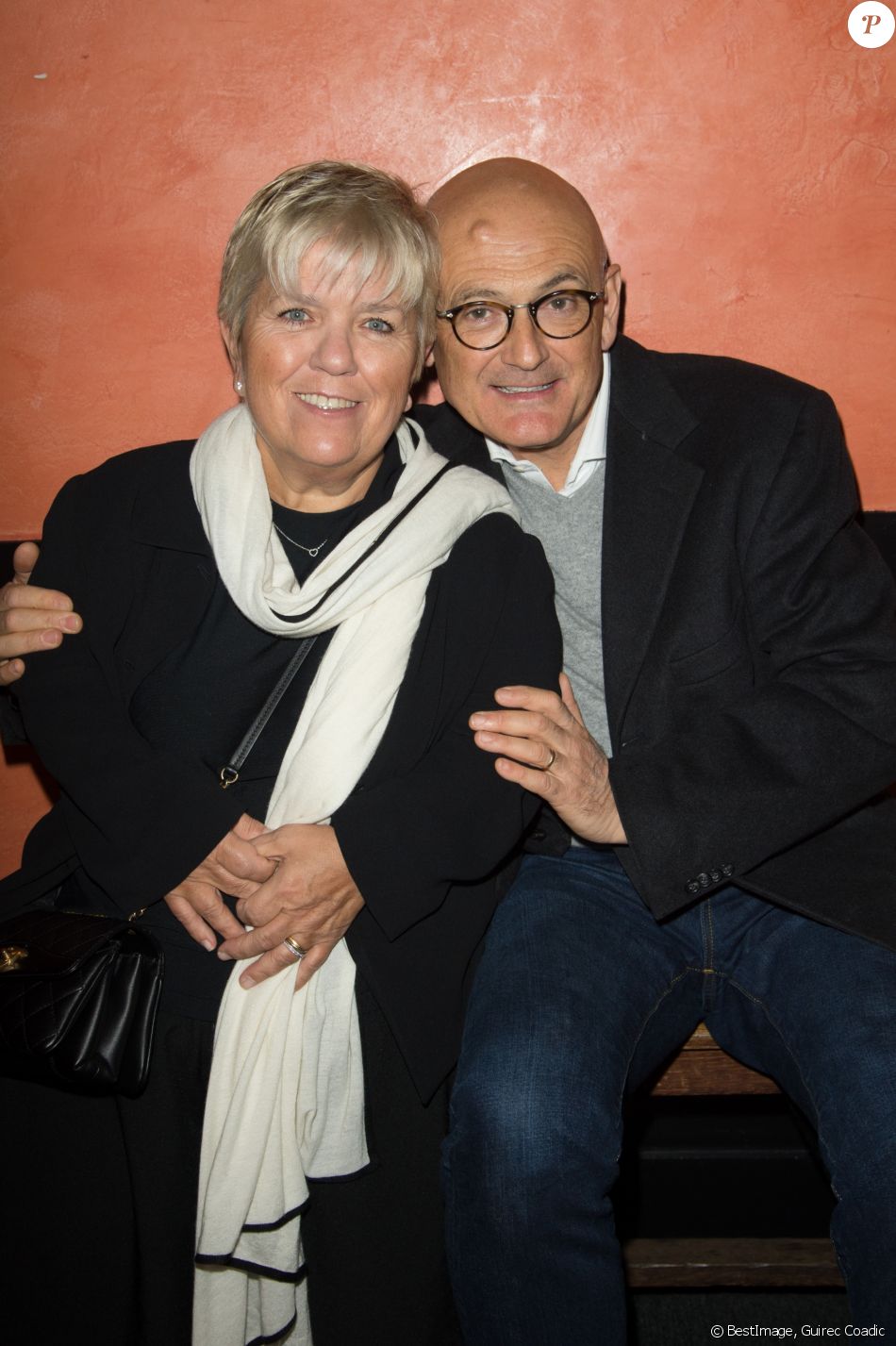 Mimie Mathy et son mari Benoist Gérard lors de la représentation du ...