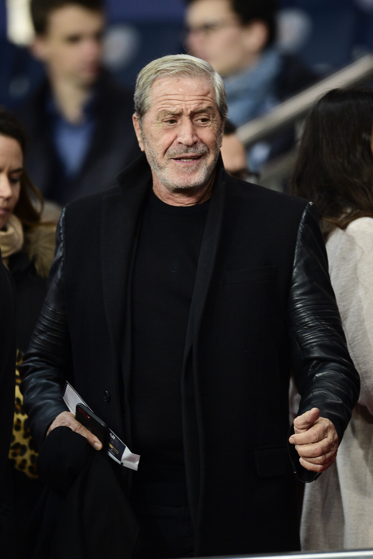Photo : Jean-Claude Darmon dans les tribunes lors du match de Ligue 1 ...