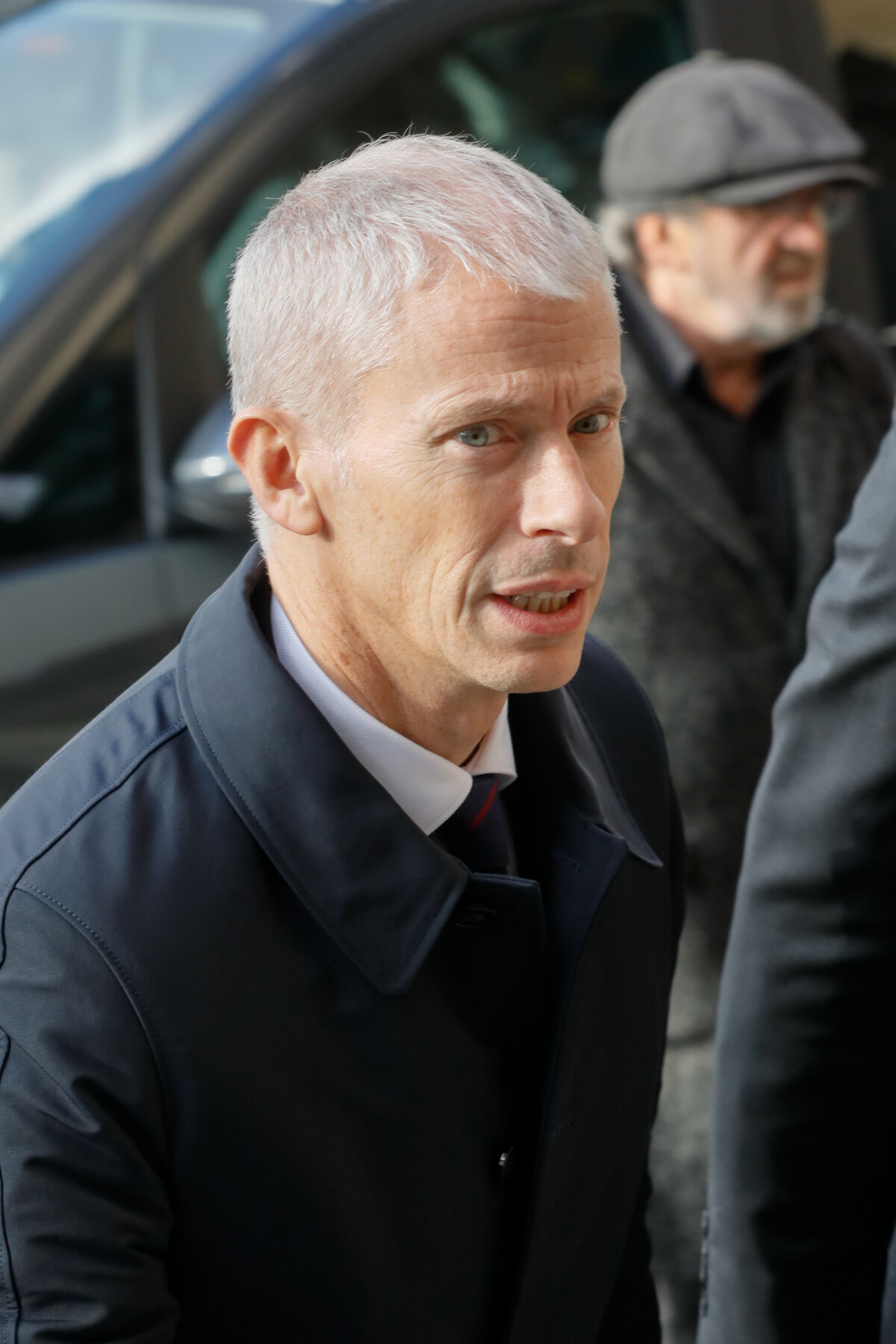 Photo : Franck Riester, ministre de la Culture - Arrivées aux obsèques ...
