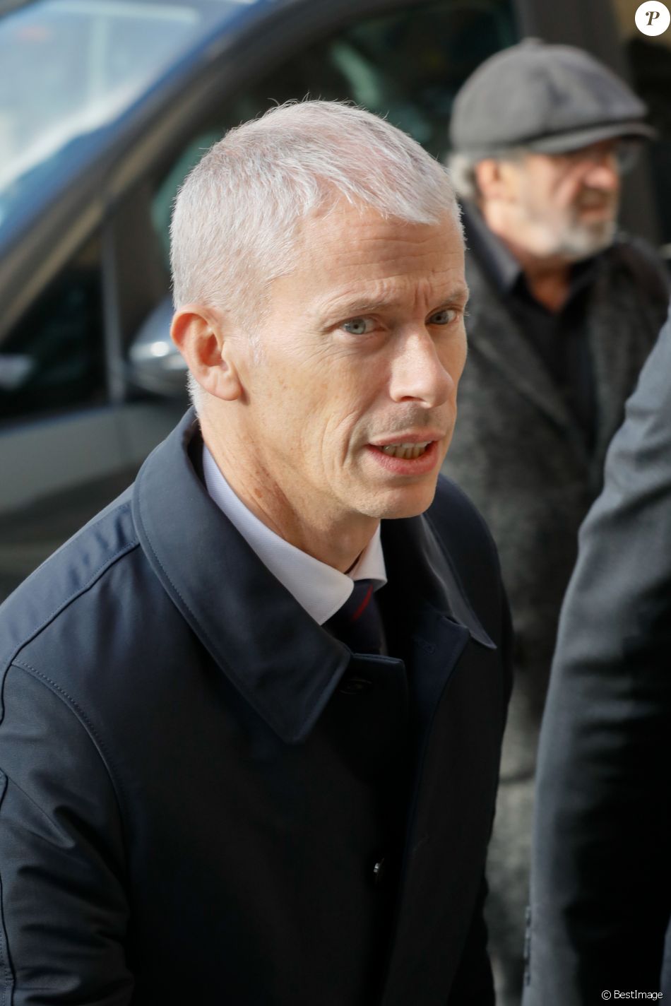 Franck Riester, ministre de la Culture - Arrivées aux obsèques de Marie ...