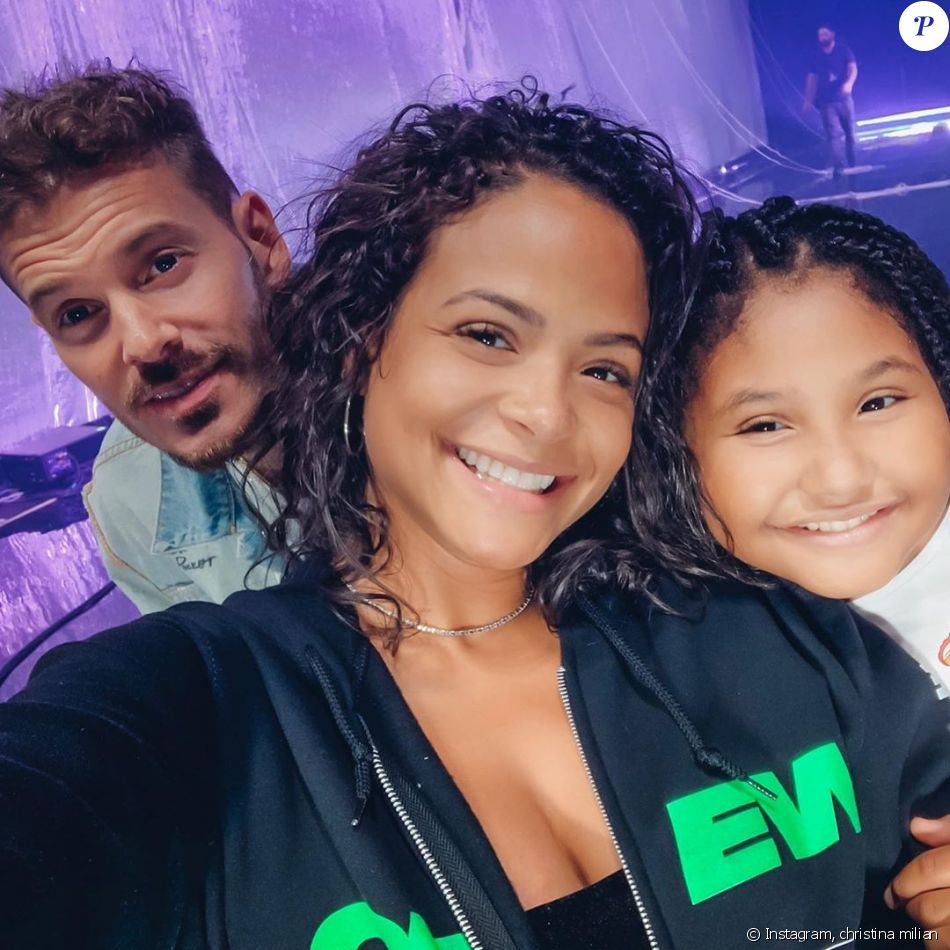 Christina Milian, sa fille Violet et M. Pokora sur le Pyramide Tour- 18 ...