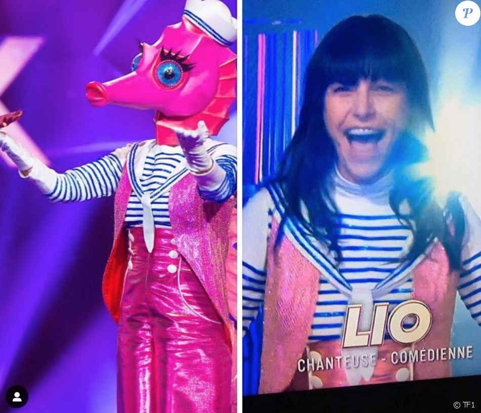 Lio lors du prime du 22 novembre 2019 de Mask Singer sur TF1. - Purepeople