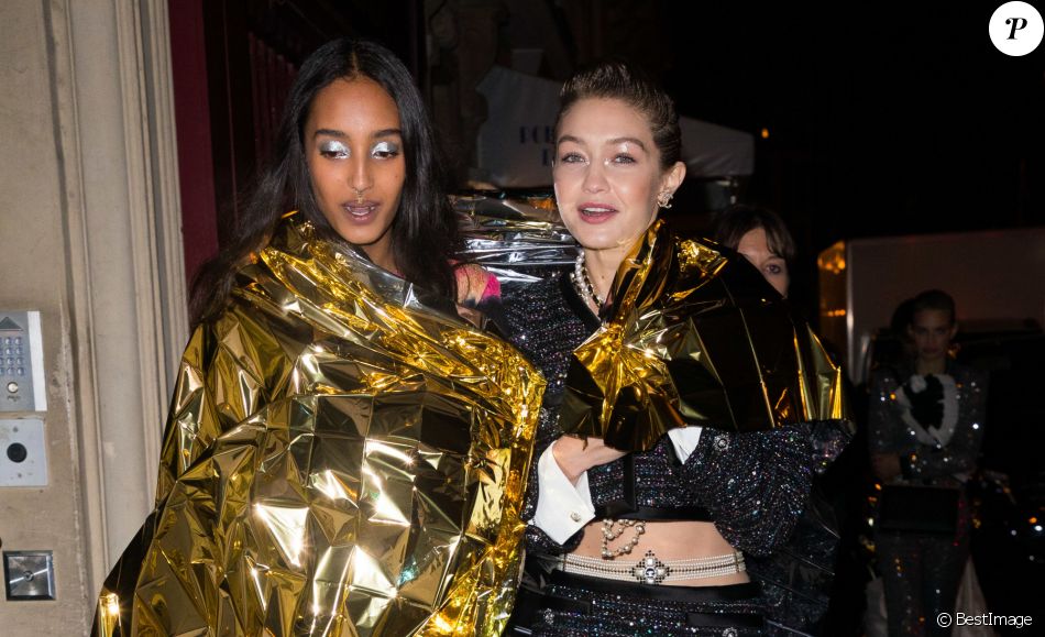 Les top models Gigi Hadid et Mona Tougaard ont participé au défilé ...