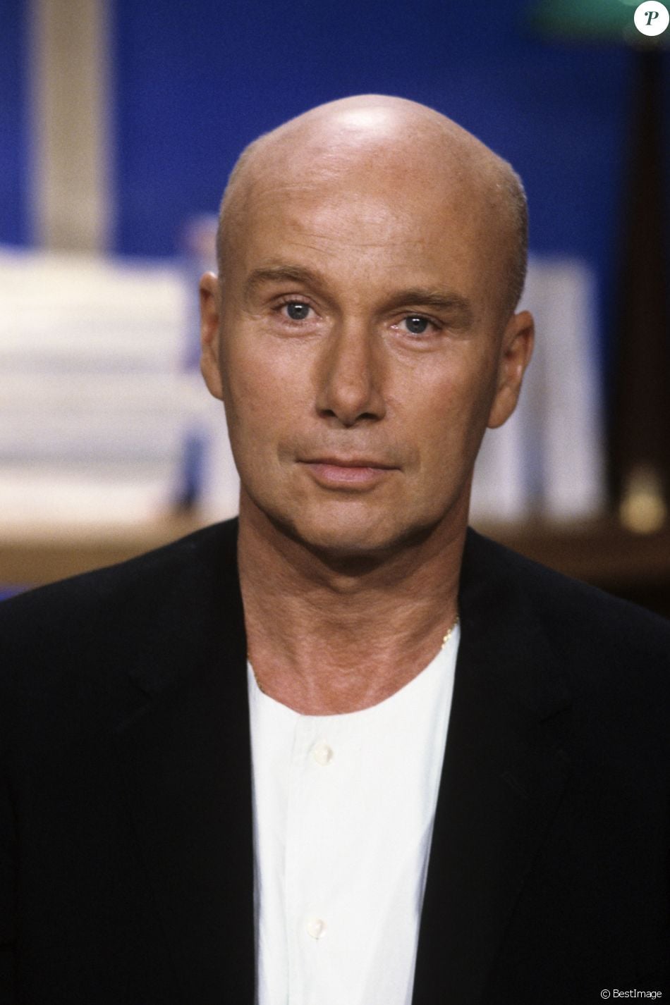 Gabriel Matzneff sur un plateau en avril 1991. - Purepeople