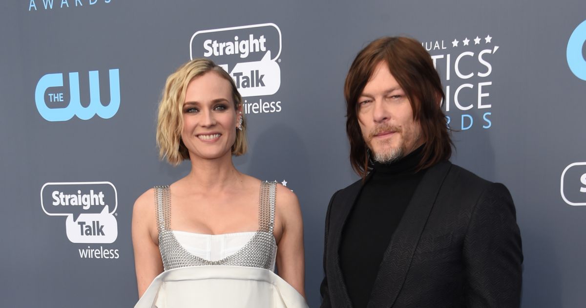 Diane Kruger et son compagnon Norman Reedus lors des 23ème Critics ...