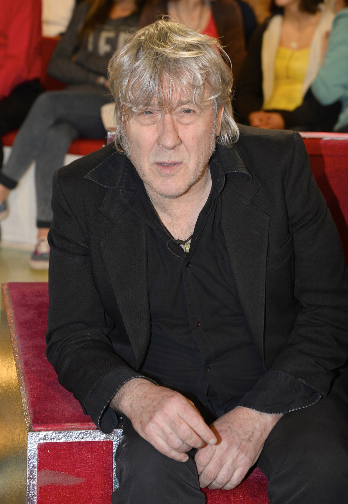 Photo : Le chanteur Arno lors de l'enregistrement de l'émission ...