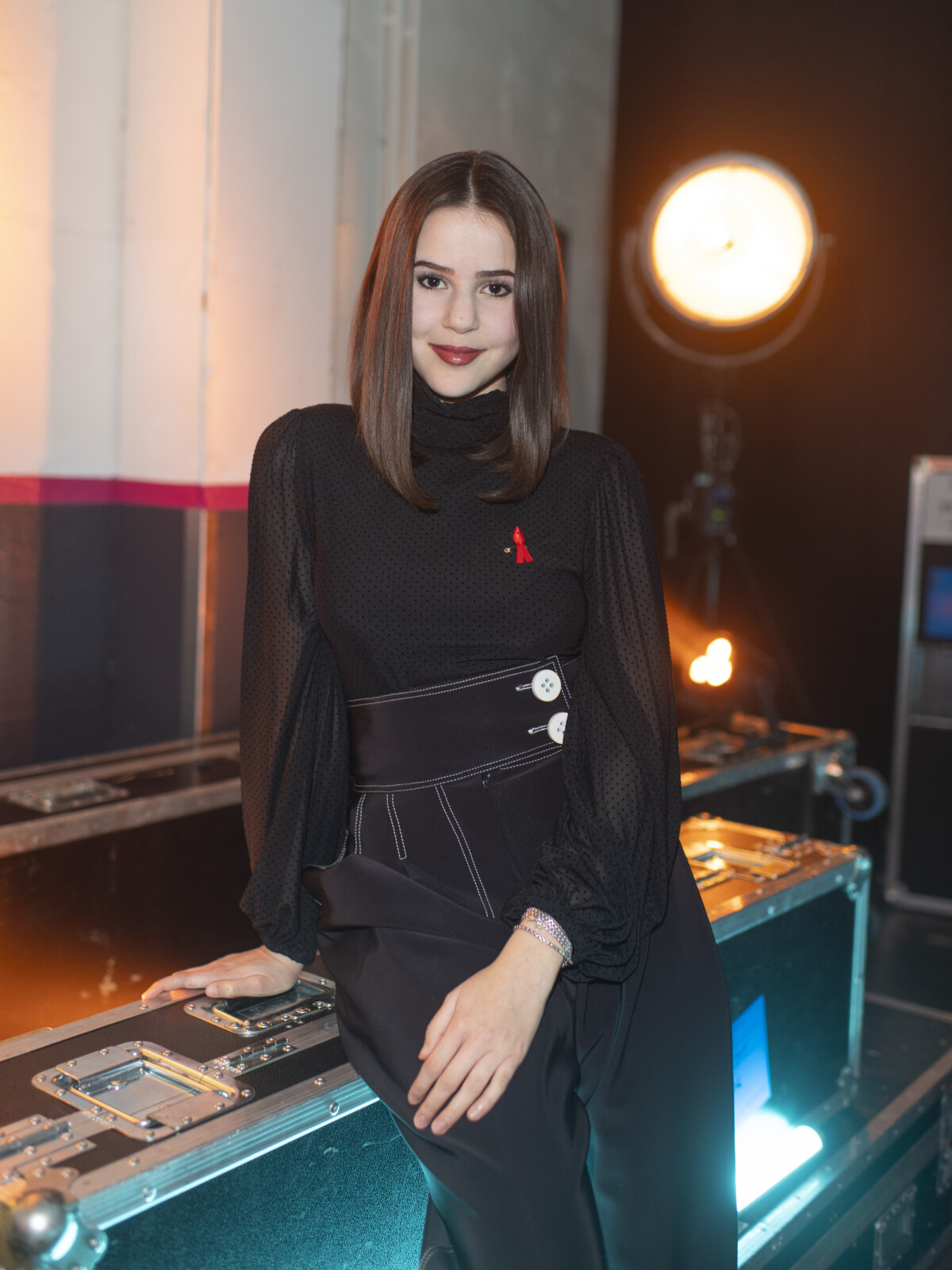 Photo : Exclusif - Marina Kaye - Backstage de l'enregistrement de l ...
