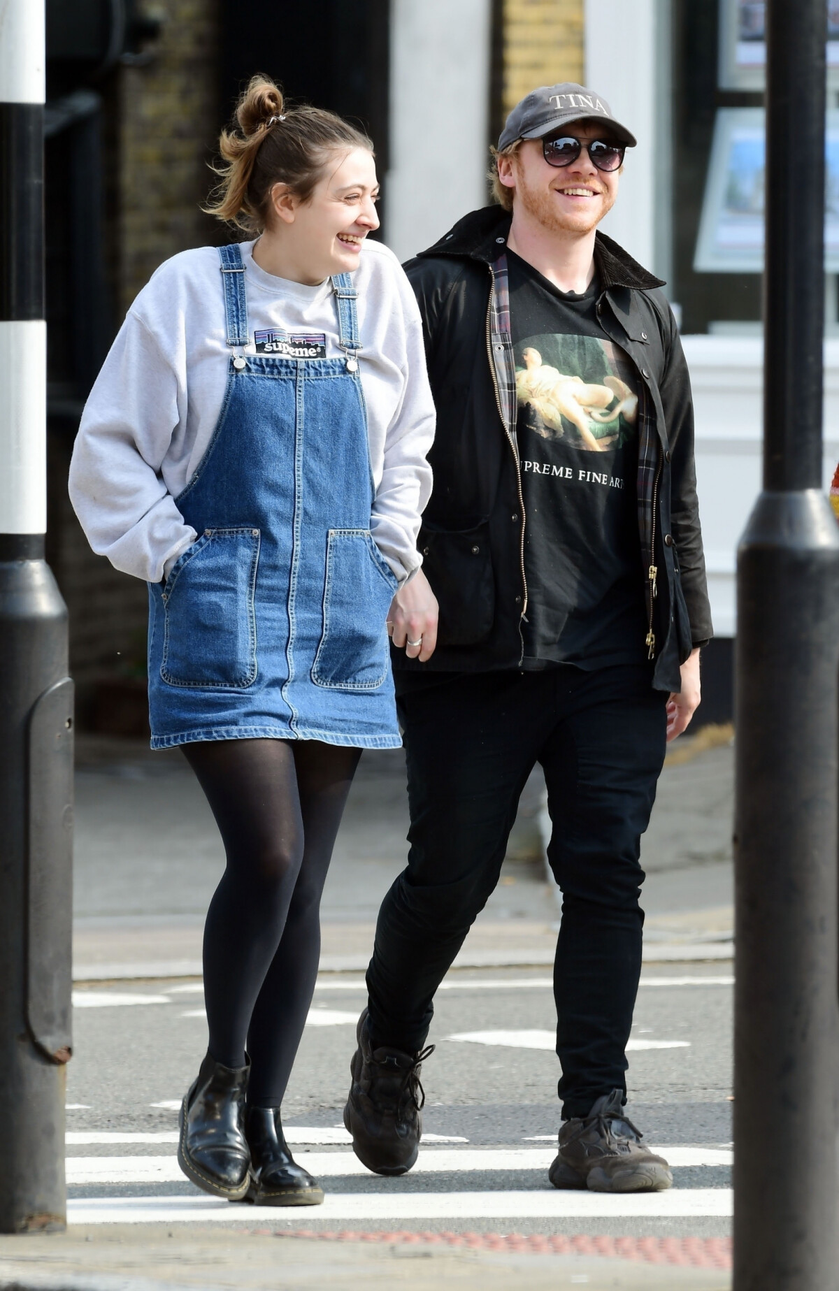 Photo : Exclusif - Rupert Grint et sa compagne Georgia Groome déjeunent ...