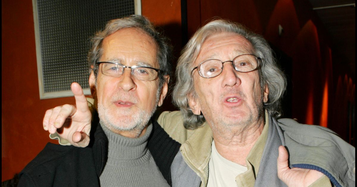Edouard Molinaro et Daniel Cauchy en janvier 2005 à Paris lors d'une ...