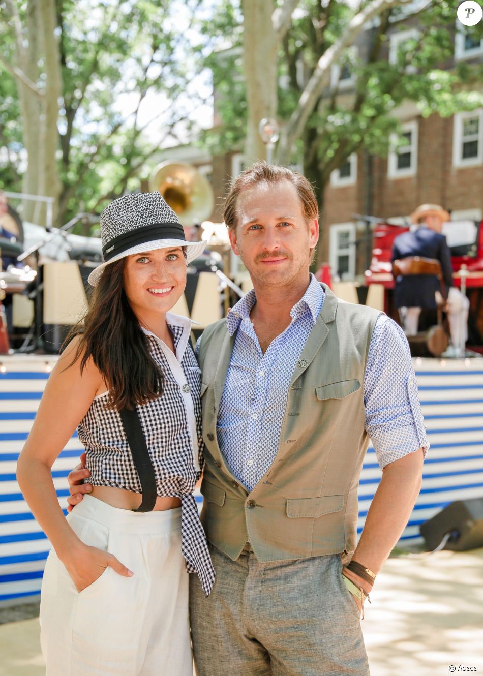 Josh Lucas et Jessica Ciencin Henriquez lors du 10e Jazz Age Lawn Party ...