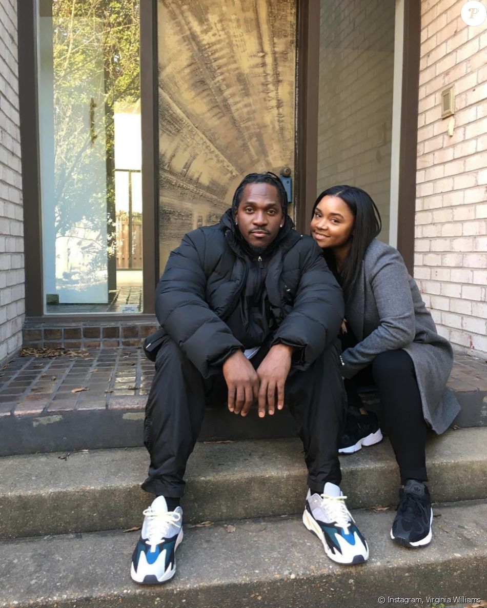 Pusha T et son épouse Virginia Williams. Janvier 2019. - Purepeople