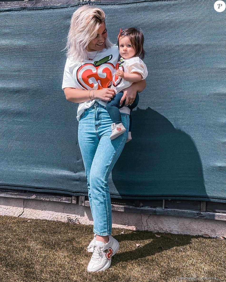 Carla Moreau avec sa fille Ruby, photo Instagram du 10 juin 2020 ...