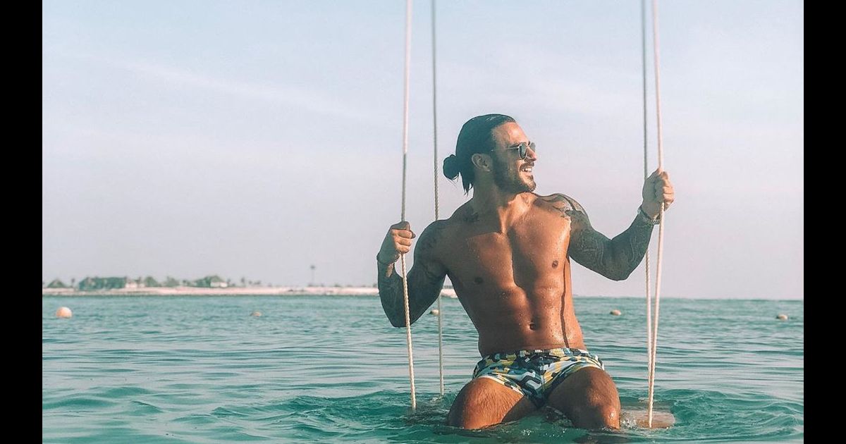 Benjamin Samat à la plage, le 8 juillet 2020, photo Instagram - Purepeople
