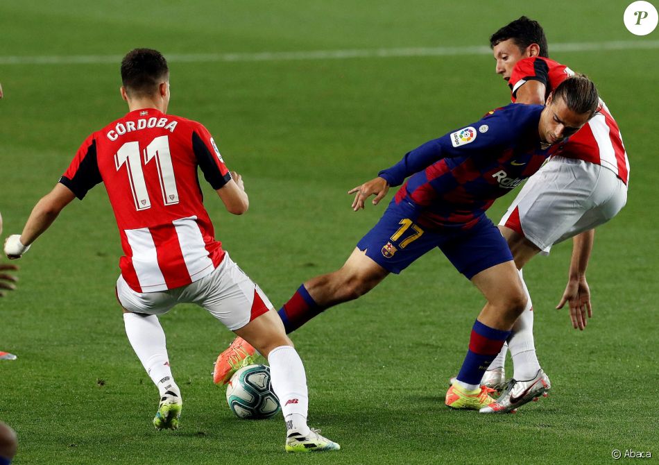 Antoine Griezmann lors du match FC Barcelone - Atletic Bilbao. Le 23 ...