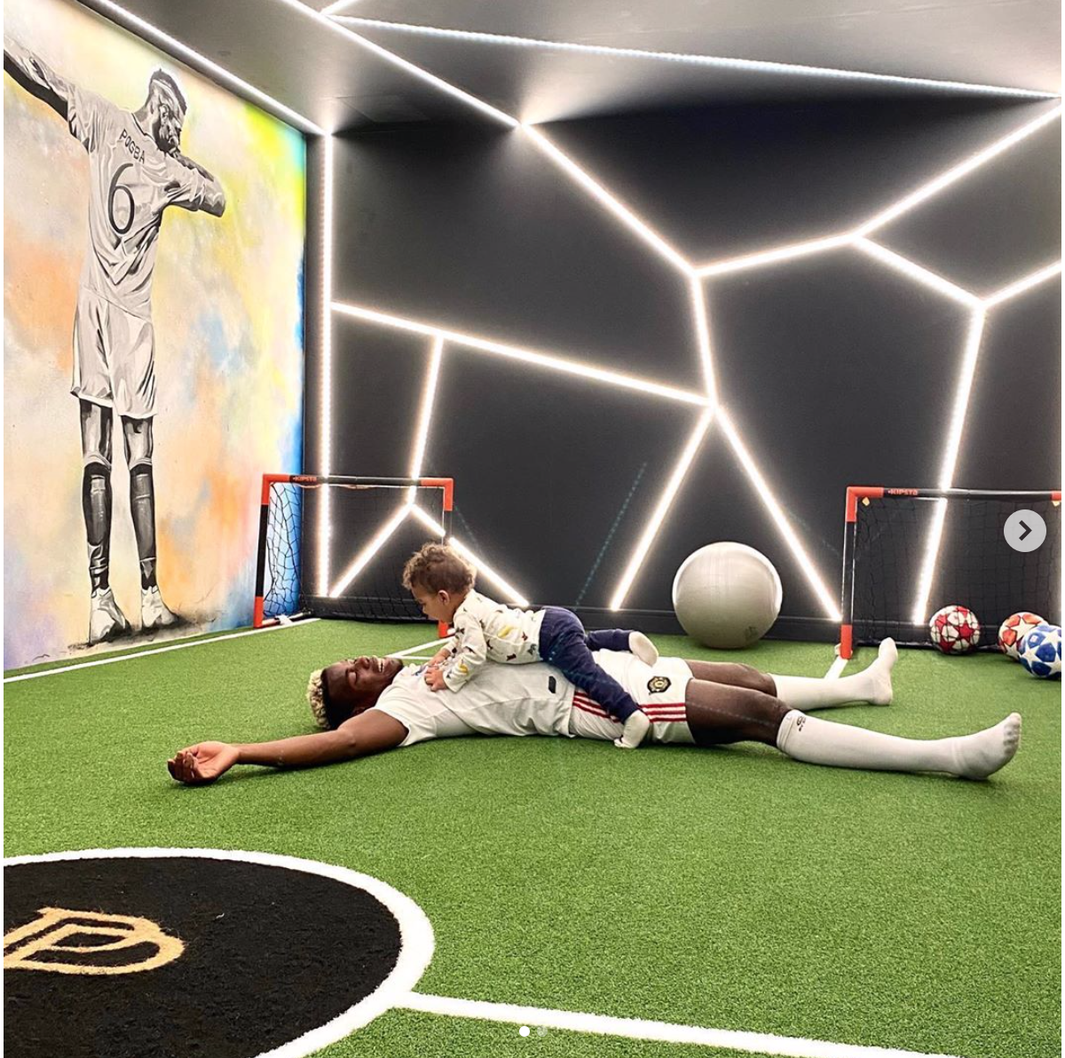 Photo : Paul Pogba et son fils Shakur. Juin 2020. - Purepeople