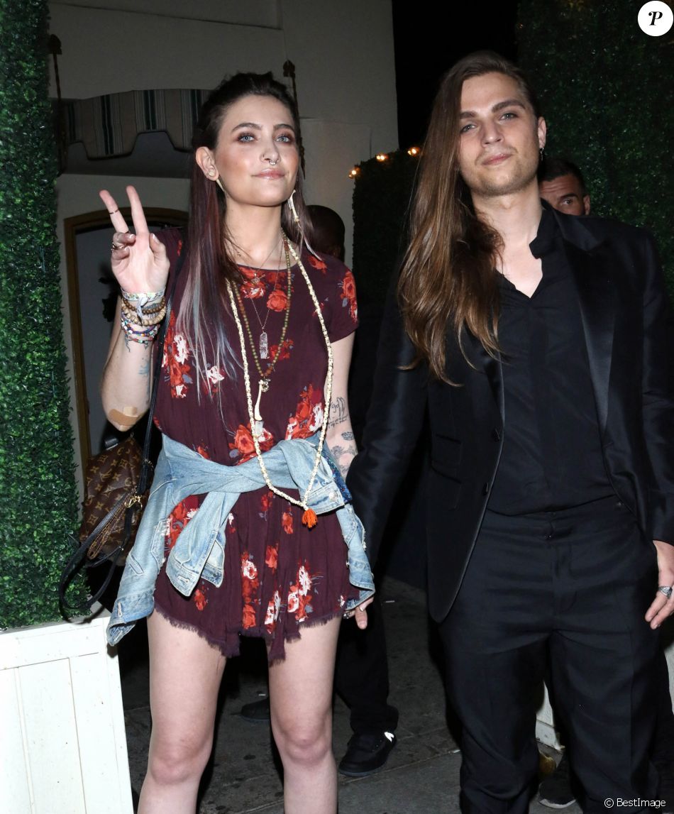 Paris Jackson et Gabriel Glenn à la sortie du club Delilah à Los ...