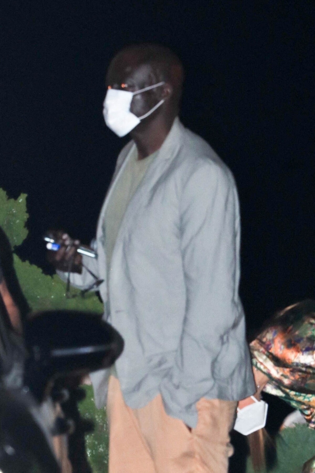 Photo : Seal et sa compagne Ericka Packer sortent du restaurant Nobu après avoir dîné en ...