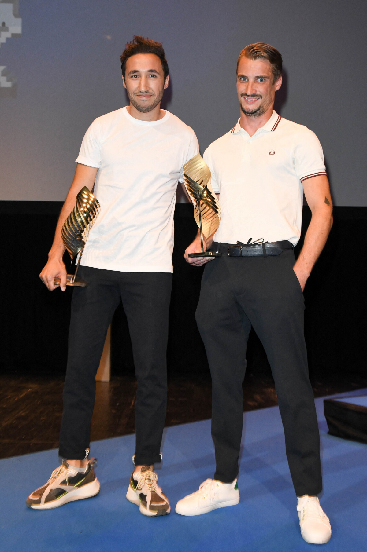 Photo : Sofian Khammes et Pierre Lottin lors de la cérémonie de clôture et remise de prix du ...