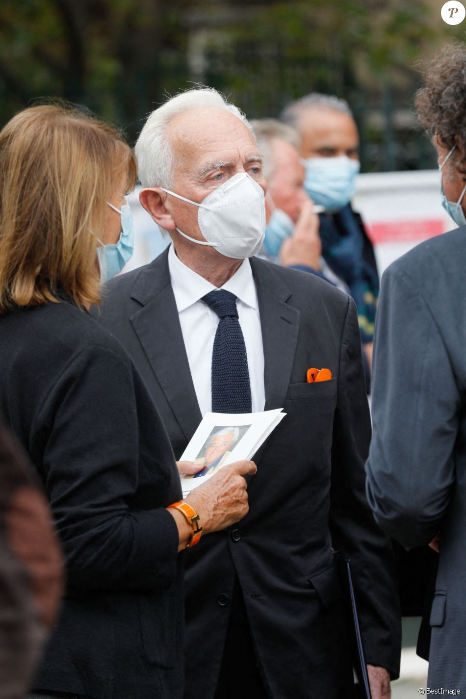 Exclusif - Philippe Labro - Sorties de la messe hommage à Jean-Loup ...