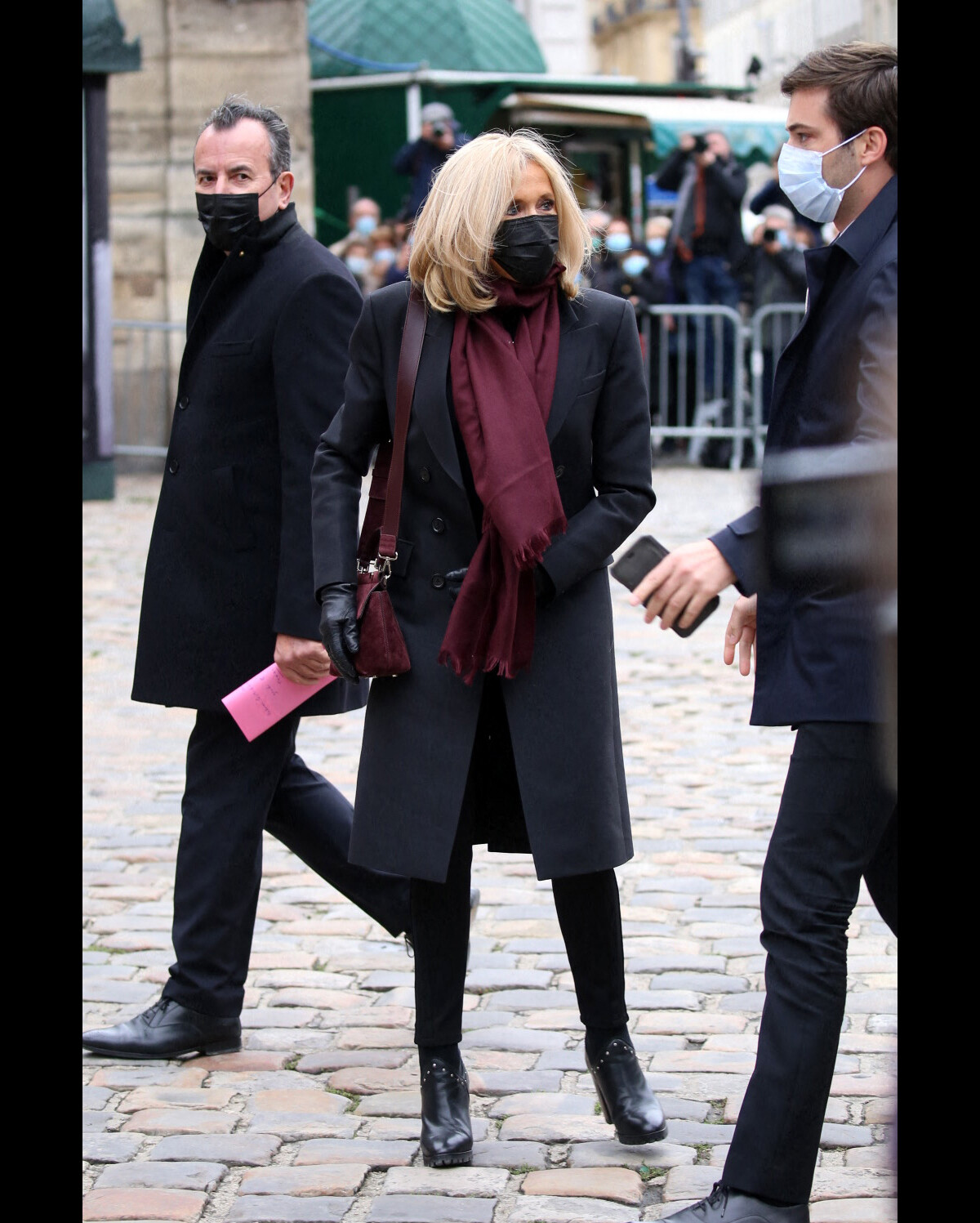 Photo : Brigitte Macron - Obsèques de Juliette Gréco en l'église Saint ...