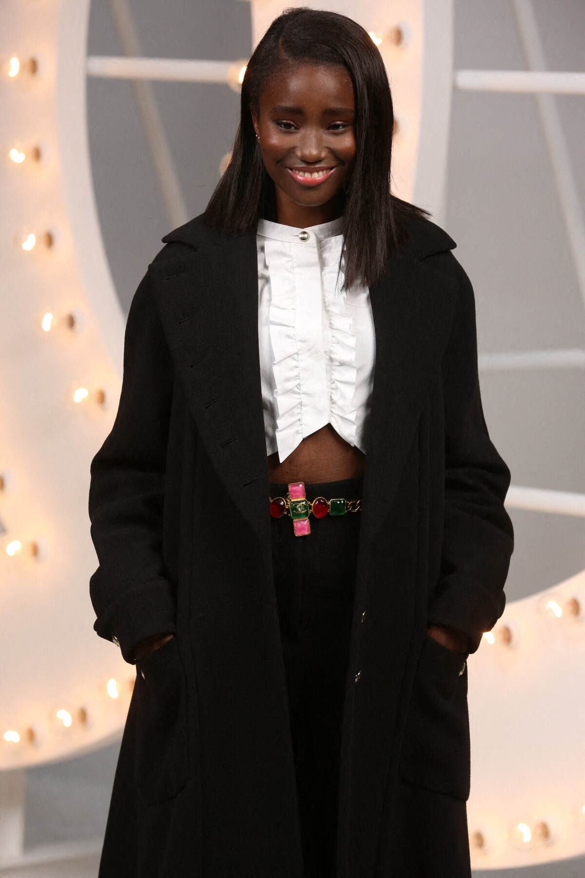 Photo : Karidja Touré - Photocall Chanel pendant la fashion week de ...