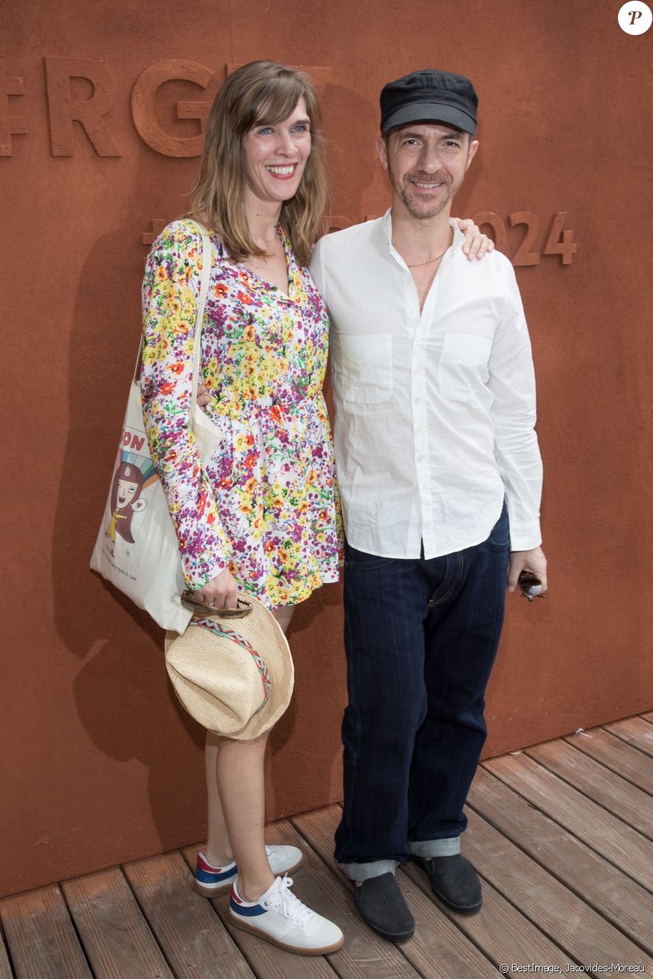 Calogero et sa compagne Marie Bastide au village lors de la finale ...