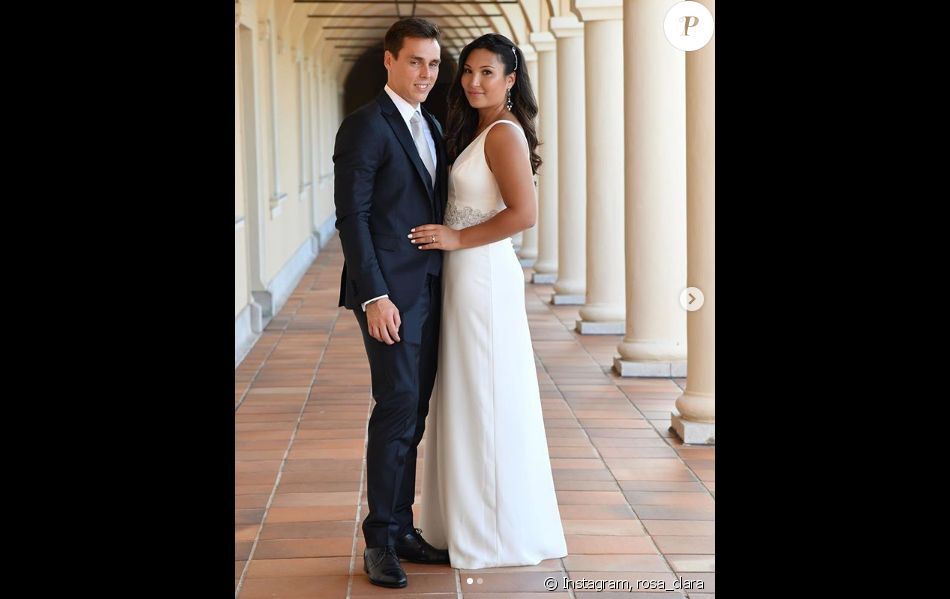 Marie Chevallier a osé la combinaison pour son mariage civil avec Louis ...