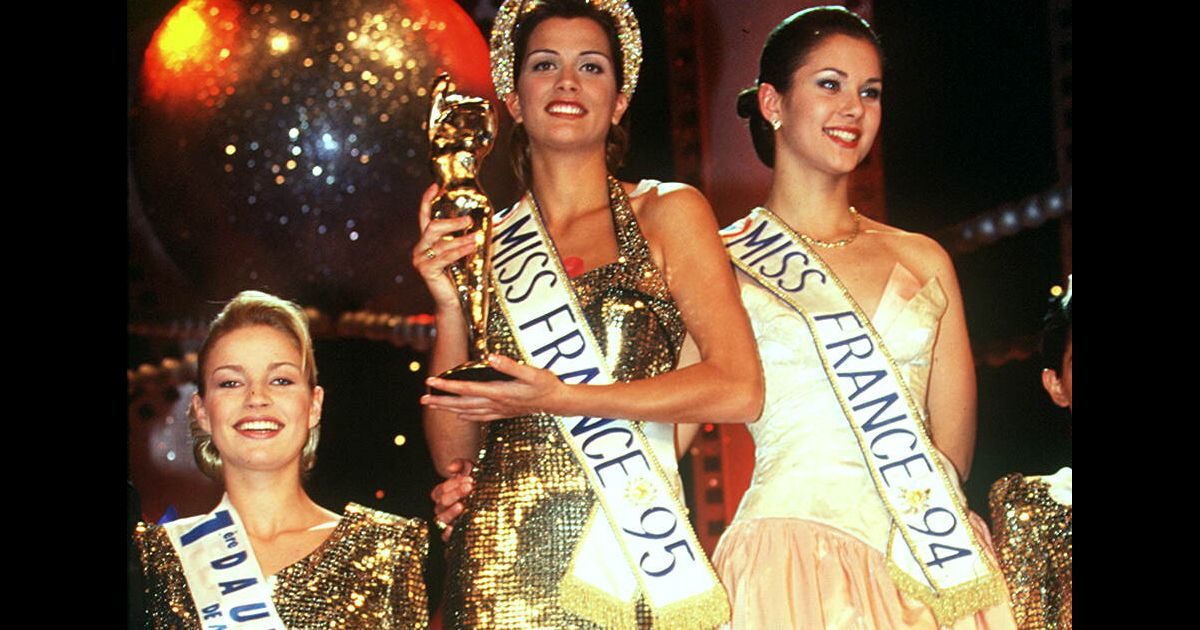 Mélody Vilbert élue Miss France 1995 le 28 décembre 1994. - Purepeople