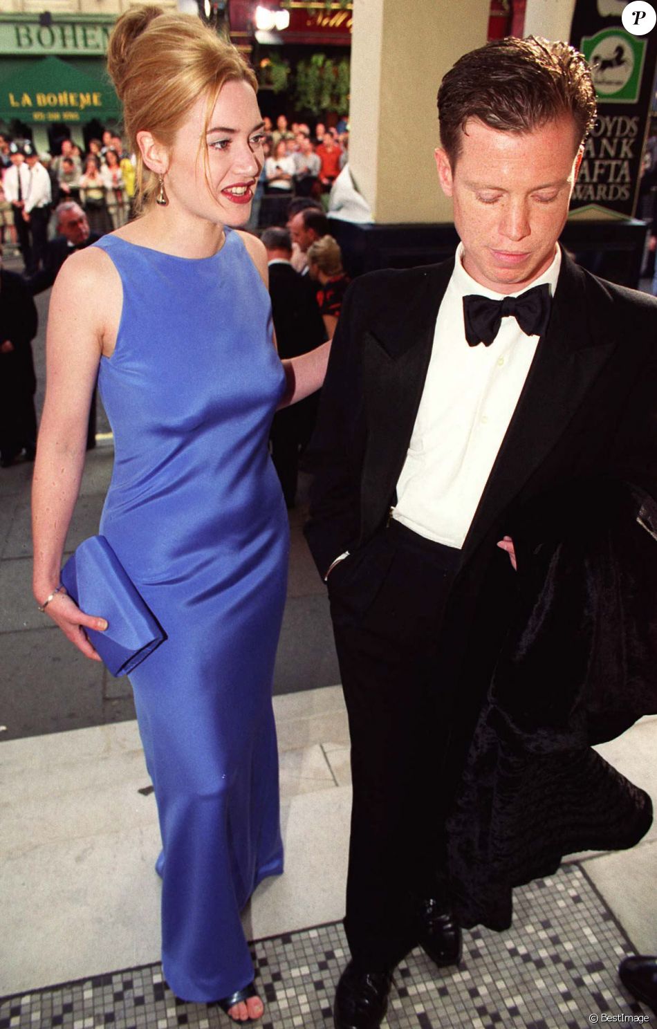 Kate Winslet et son compagnon Stephen Tredre en 1996. - Purepeople