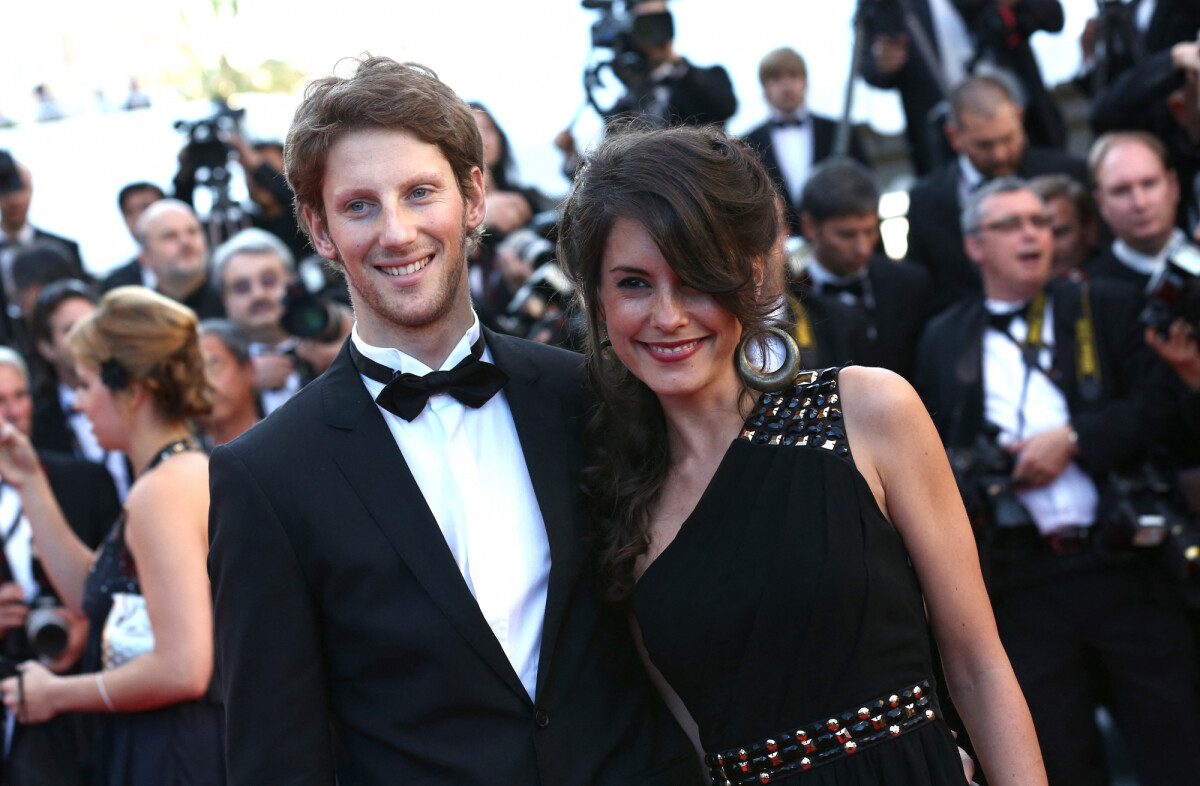 Photo : Romain Grosjean et sa femme Marion Jollès au Festival de Cannes en 2012 - Purepeople