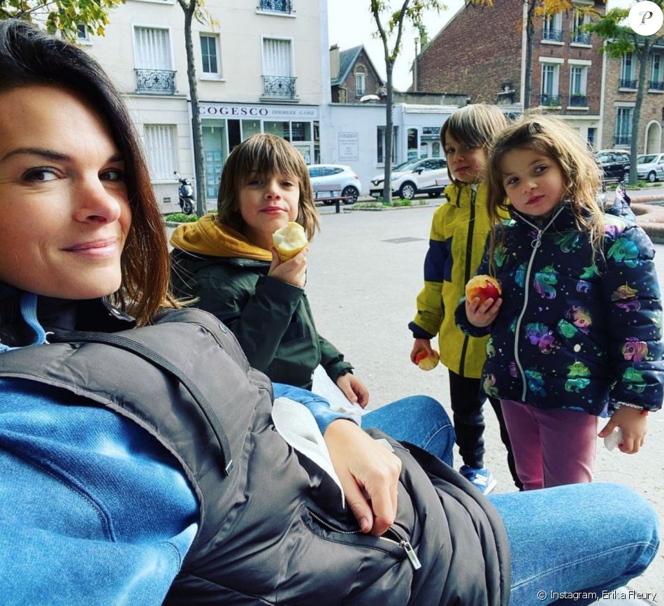 Erika Fleury et ses fils Etienne et Jonah. Instagram. Le 19 octobre ...