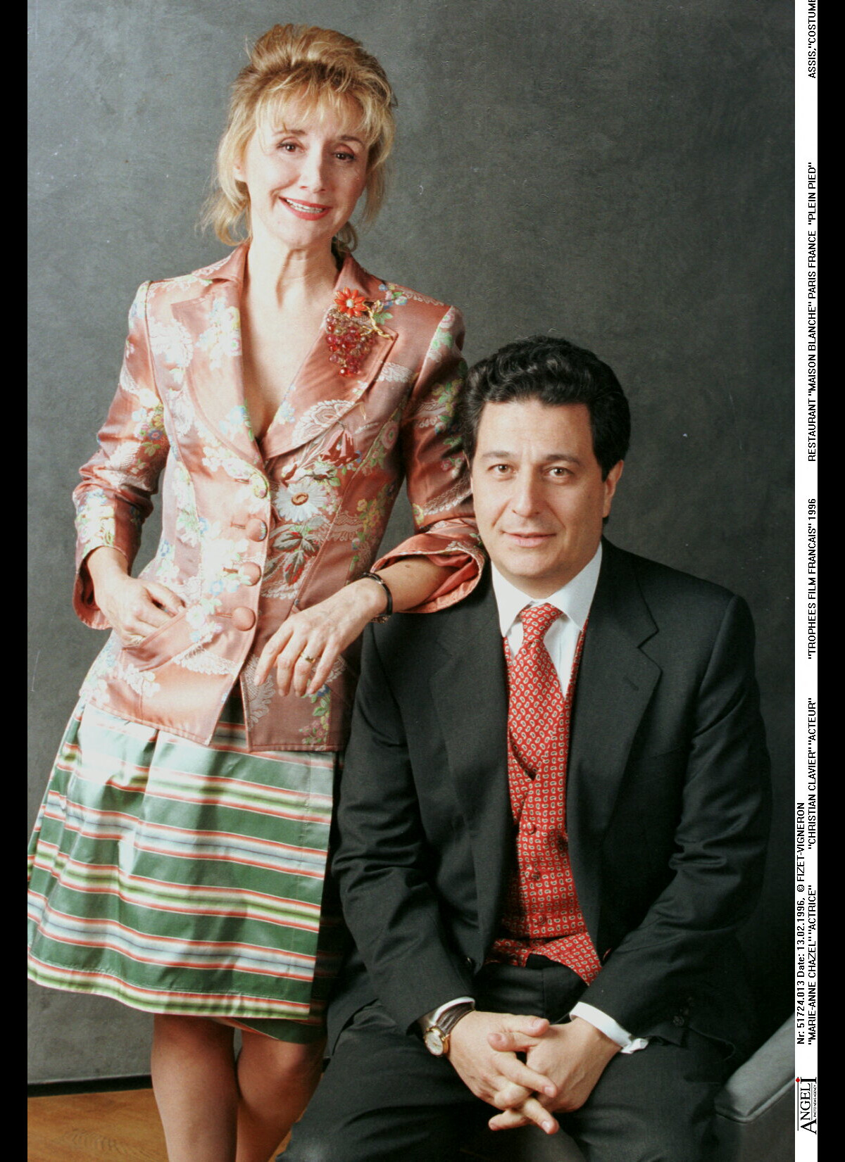 Photo : Marie Anne Chazel et Christian Clavier - Archives 1996 - Ode ...