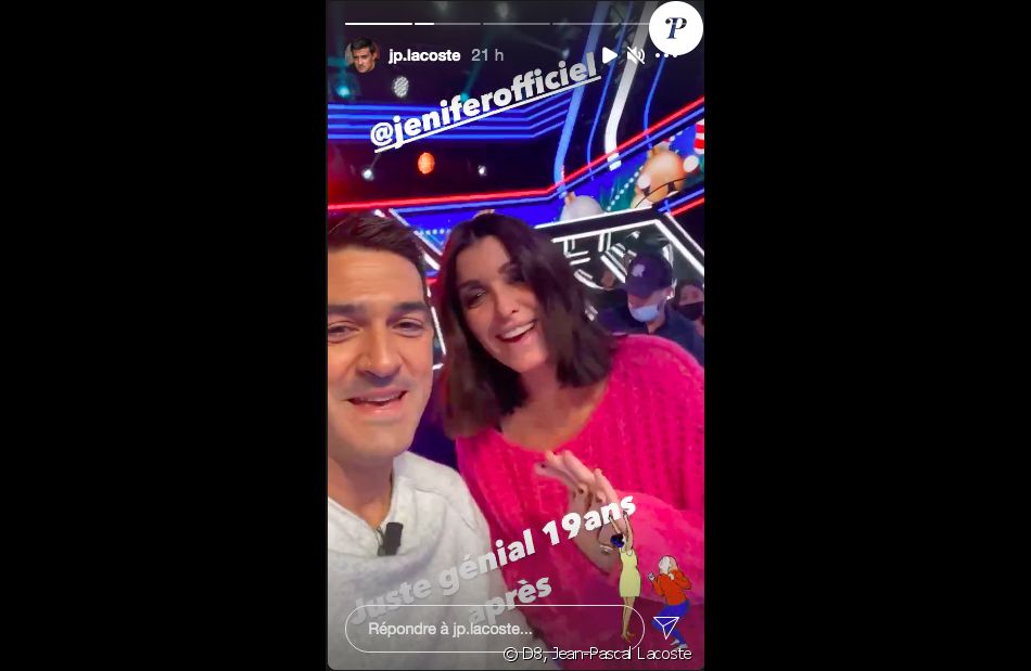 Jenifer et Jean-Pascal Lacoste se retrouvent dans l'émission Touche pas ...