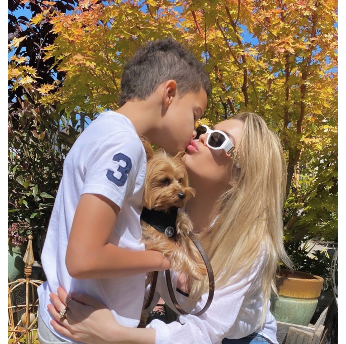 Photo : Anna Monroe et son fils. Septembre 2020. - Purepeople