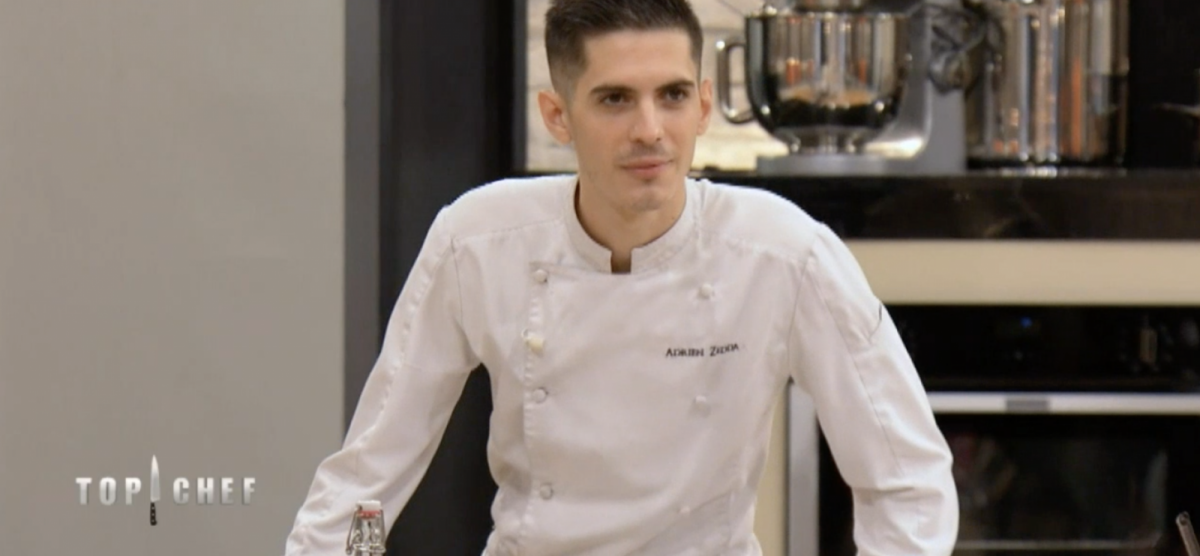 Photo : Adrien, candidat de "Top Chef 2021", sur M6. - Purepeople
