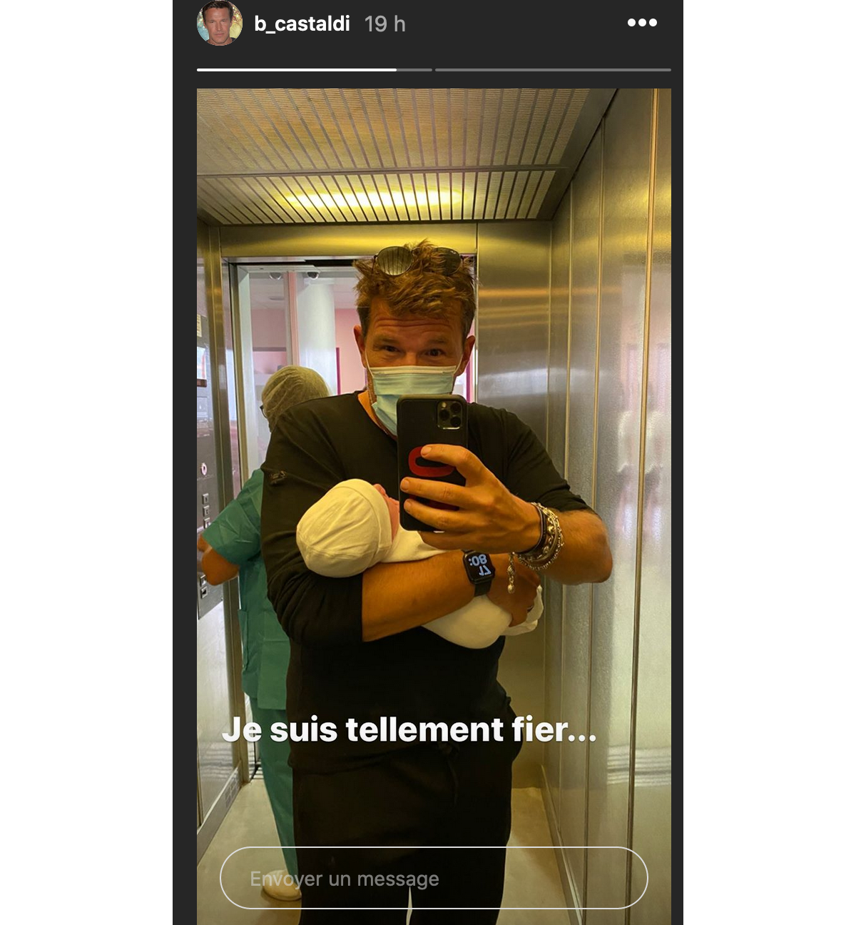 Photo : Benjamin Castaldi avec son fils dans les bras sur Instagram ...